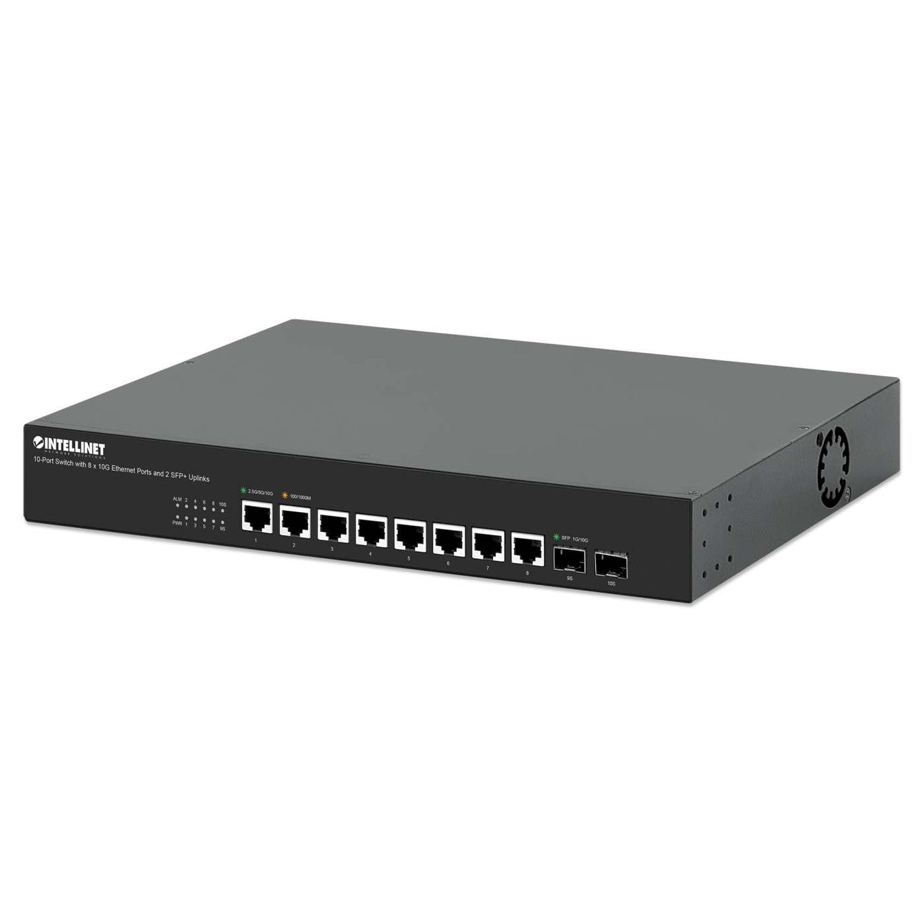 10-Port Switch w/ 8 x 10G Ethernet Ports & 2 SFP+ Uplinks
