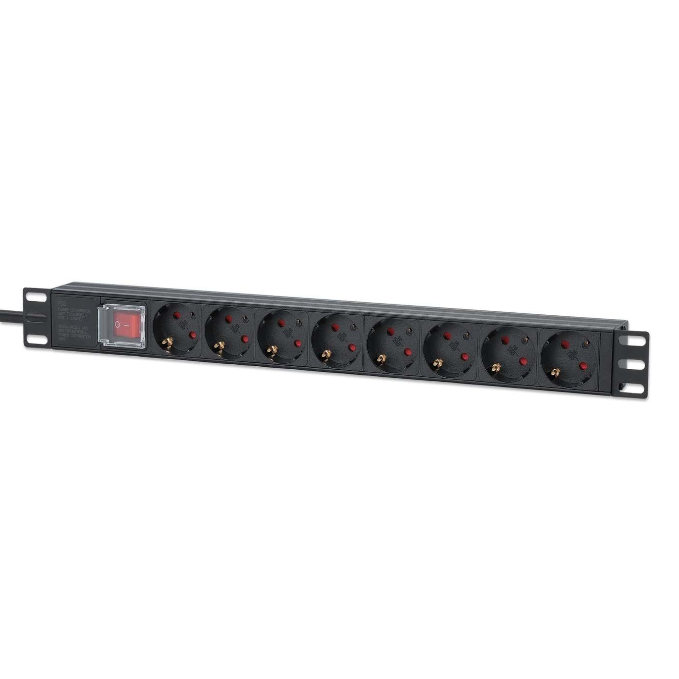19" 1U Rackmount 8-Output Power Distribution Unit (PDU)