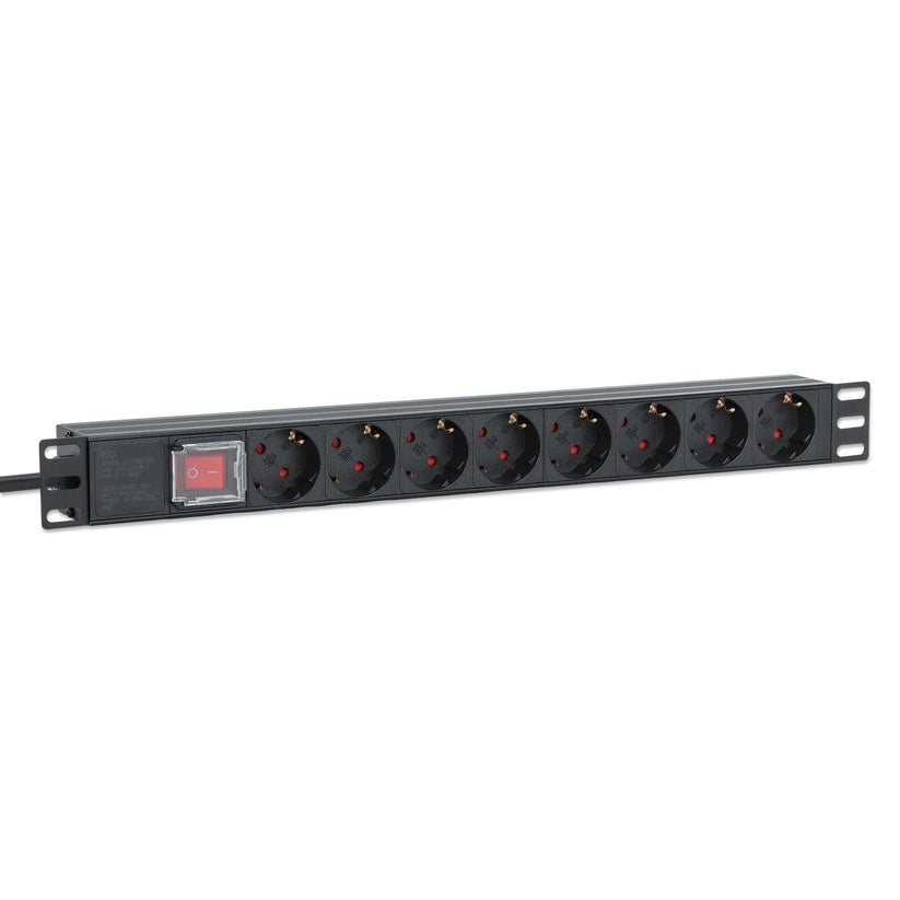19" 1U Rackmount 8-Output Power Distribution Unit (PDU)