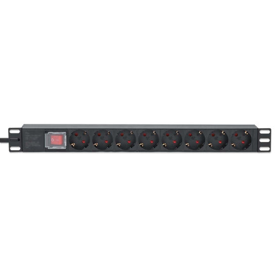 19" 1U Rackmount 8-Output Power Distribution Unit (PDU)