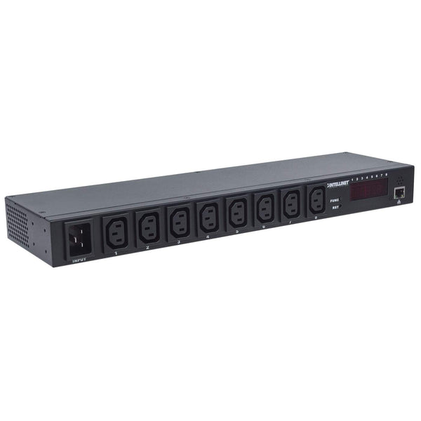 19" Rackmountable Switched Metered 8 Outlet PDU