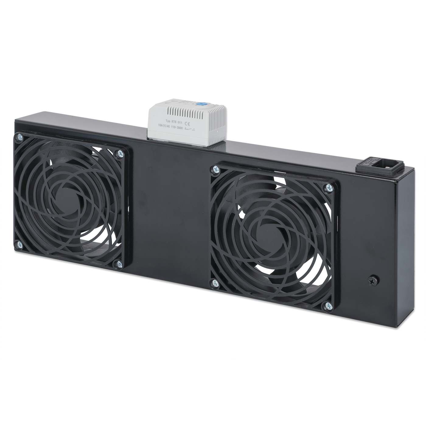 2-Fan Ventilation Unit w/ Thermostat for 19" Wallmount Cabinets