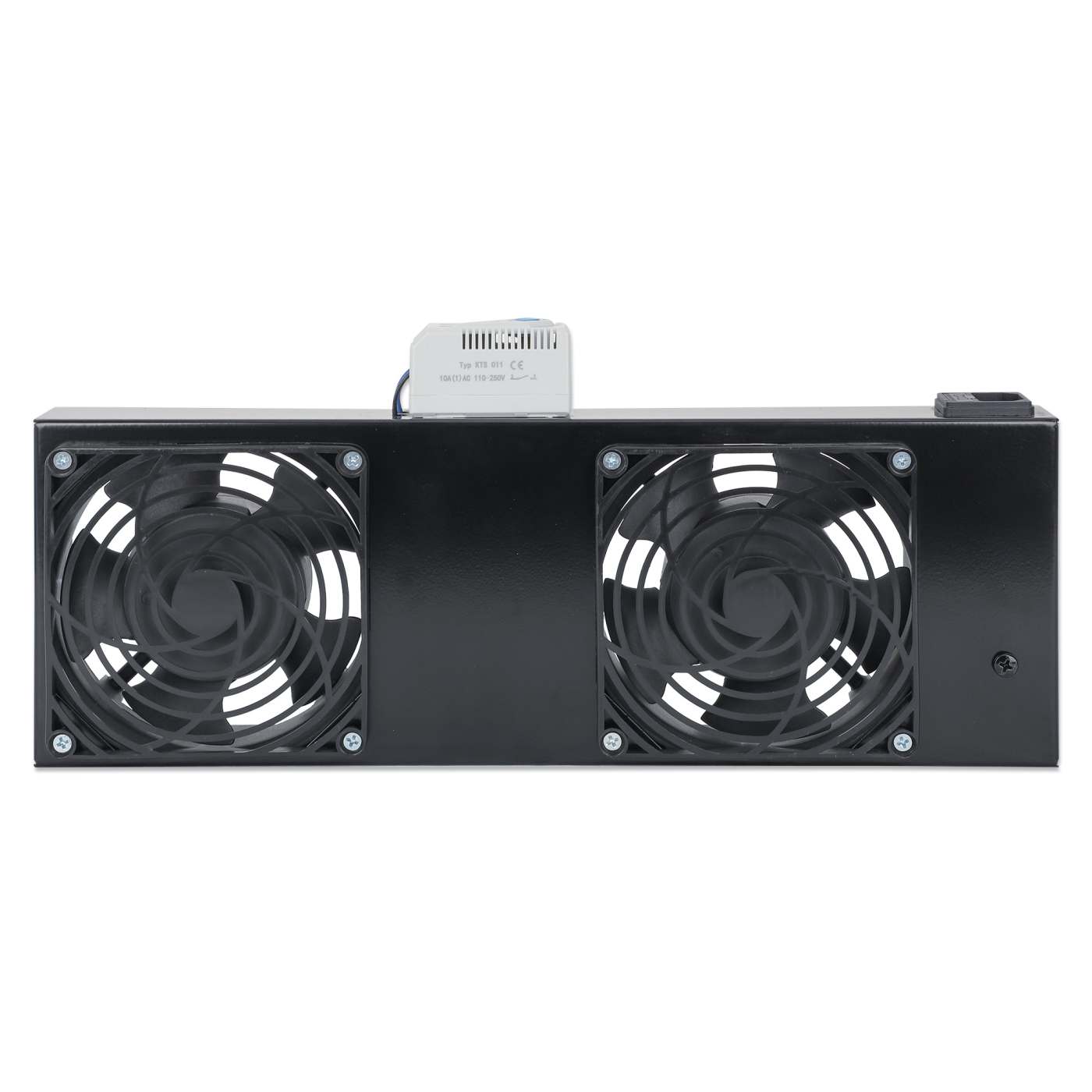 2-Fan Ventilation Unit w/ Thermostat for 19" Wallmount Cabinets