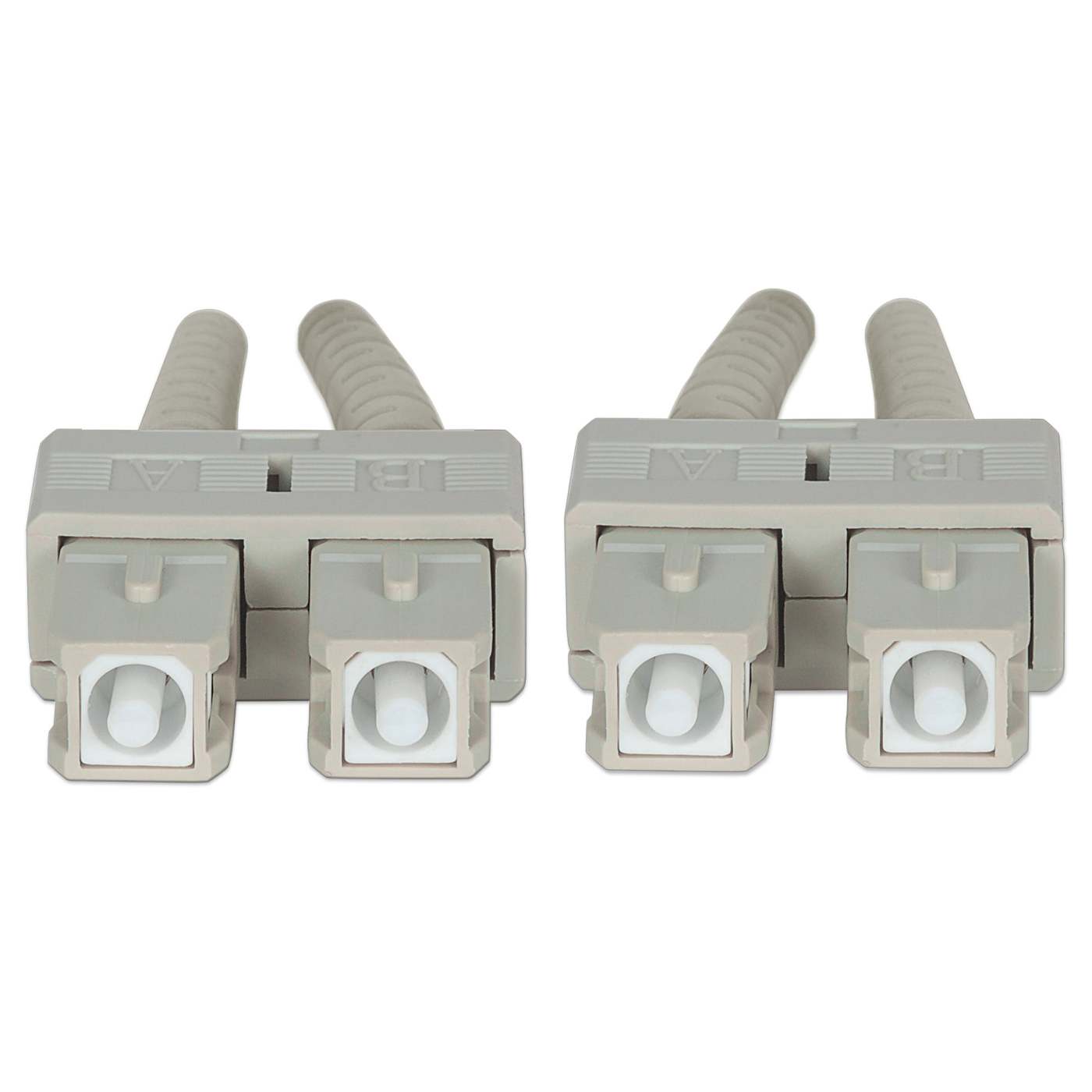 2 m LC to LC UPC Fiber Cable, 2 mm, Duplex, OFNR, OM4 MM, Violet