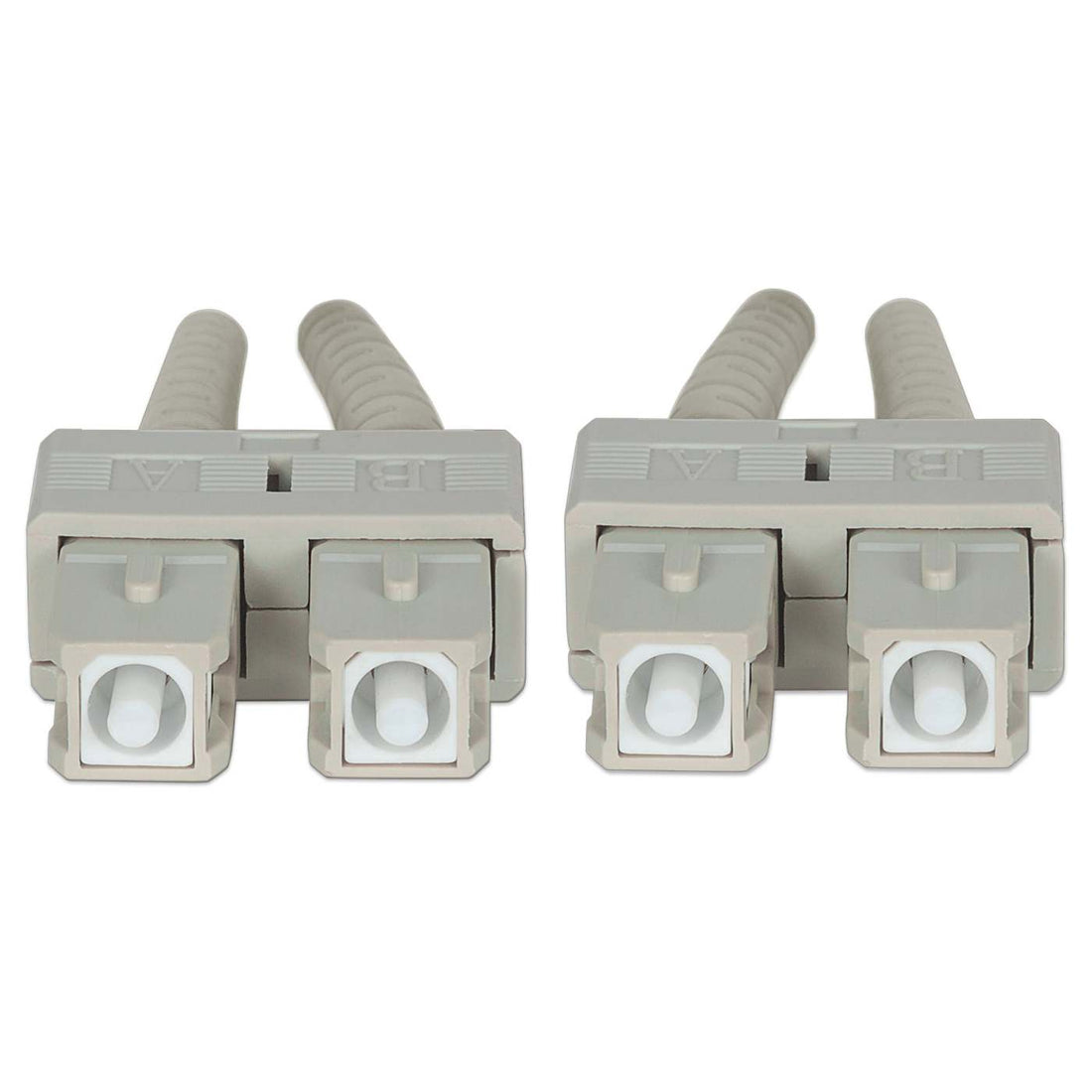 2 m LC to LC UPC Fiber Cable, 2 mm, Duplex, OFNR, OM4 MM, Violet