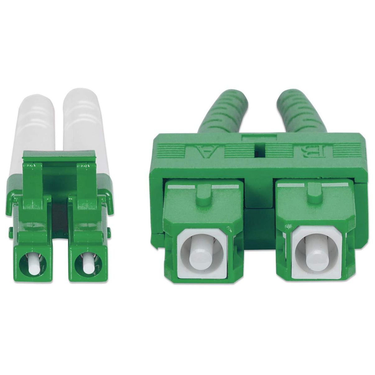 5 m LC to SC APC Fiber Cable, 2 mm, Duplex, OFNR, SM BIF, Yellow