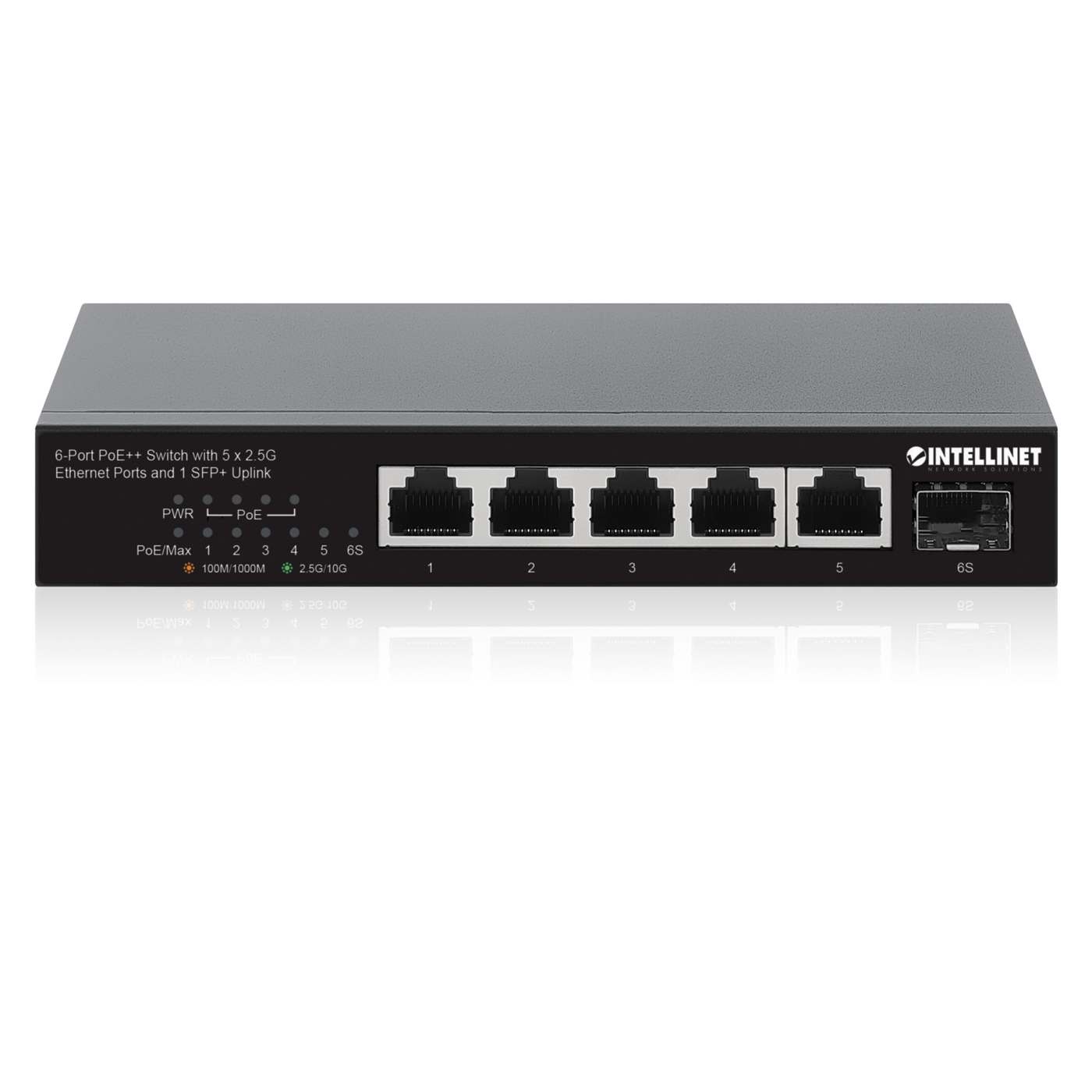 6-Port PoE++ Switch w/ 5 x 2.5G Ethernet Ports & 1 SFP+ Uplink