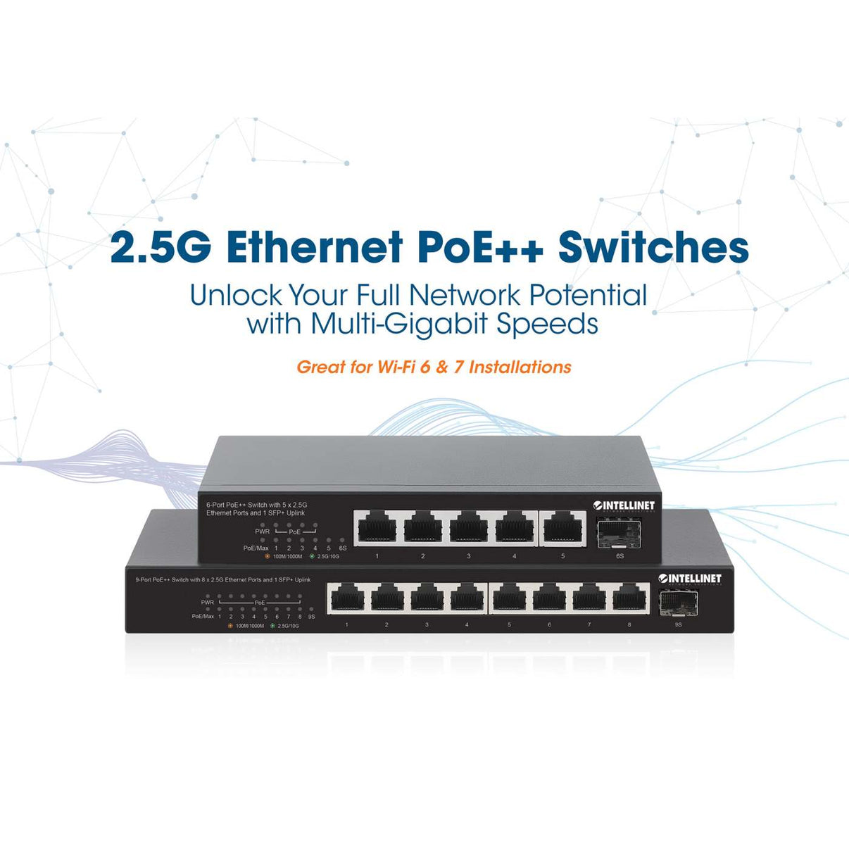 6-Port PoE++ Switch w/ 5 x 2.5G Ethernet Ports & 1 SFP+ Uplink