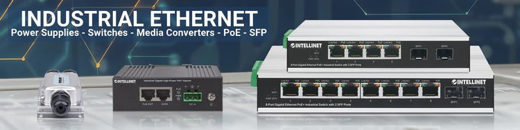 Tough Industrial-Ethernet Switches by Intellinet