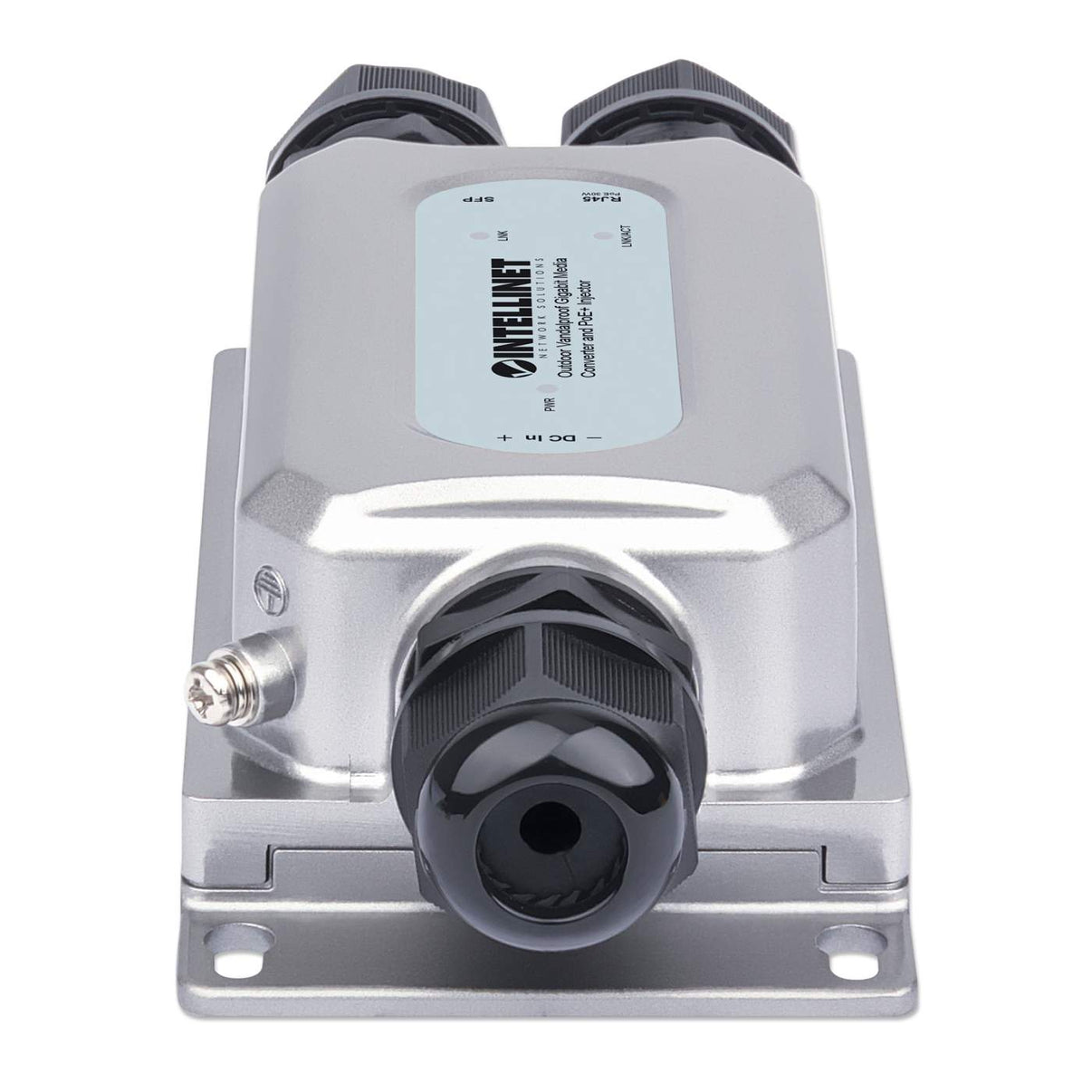 Outdoor V&alproof GbE Media Converter & PoE+ Injector