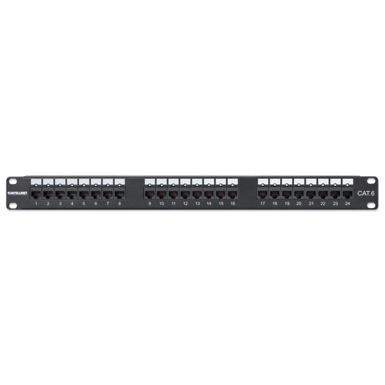 Port Identifier Cat6 24-Port Patch Panel w/ LEDs, 1U