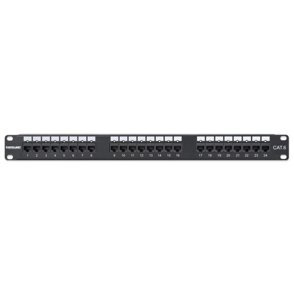 Port Identifier Cat6 24-Port Patch Panel w/ LEDs, 1U
