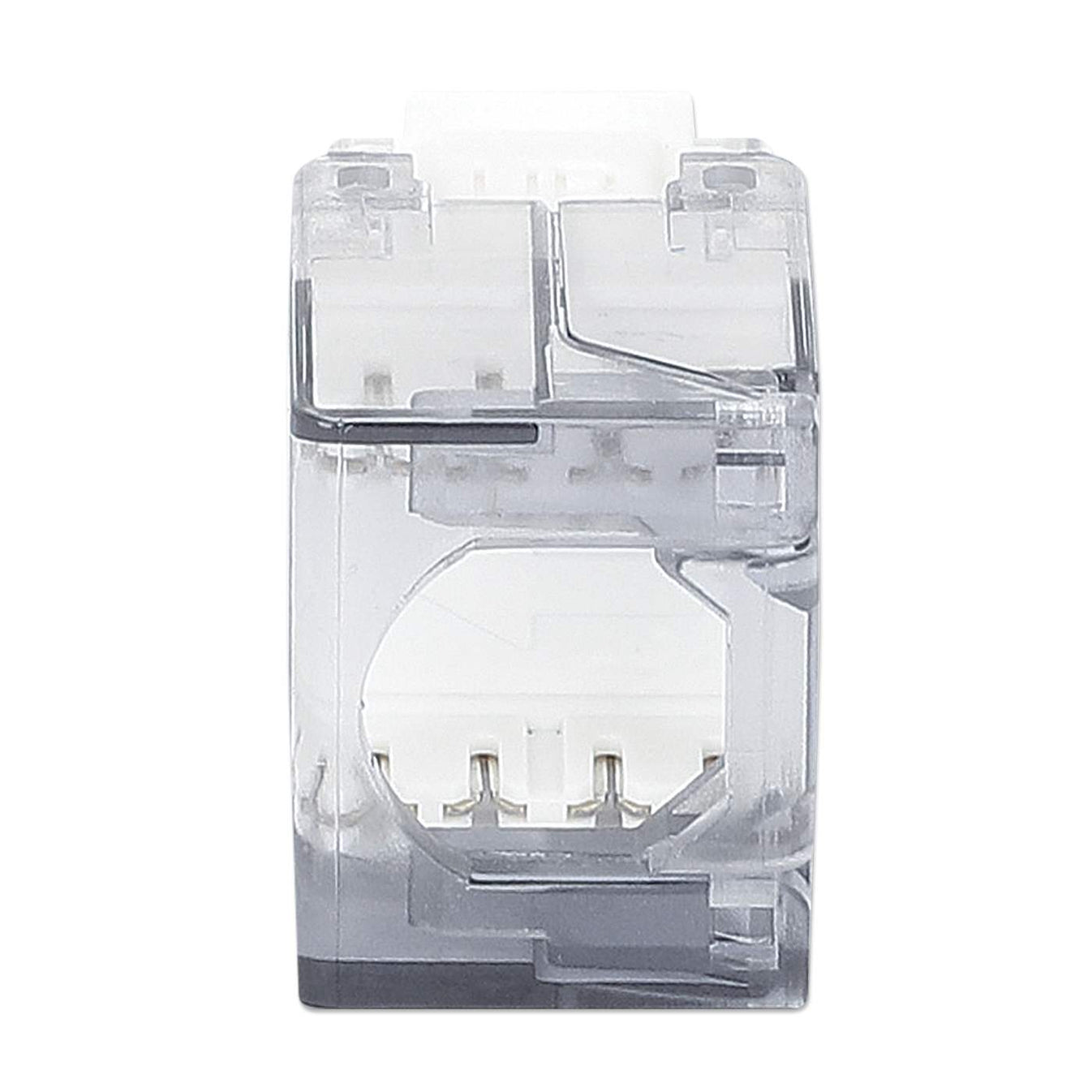 Port Identifier Cat6 Toolless Keystone Jack w/ LED, Transparent, 25-Pack