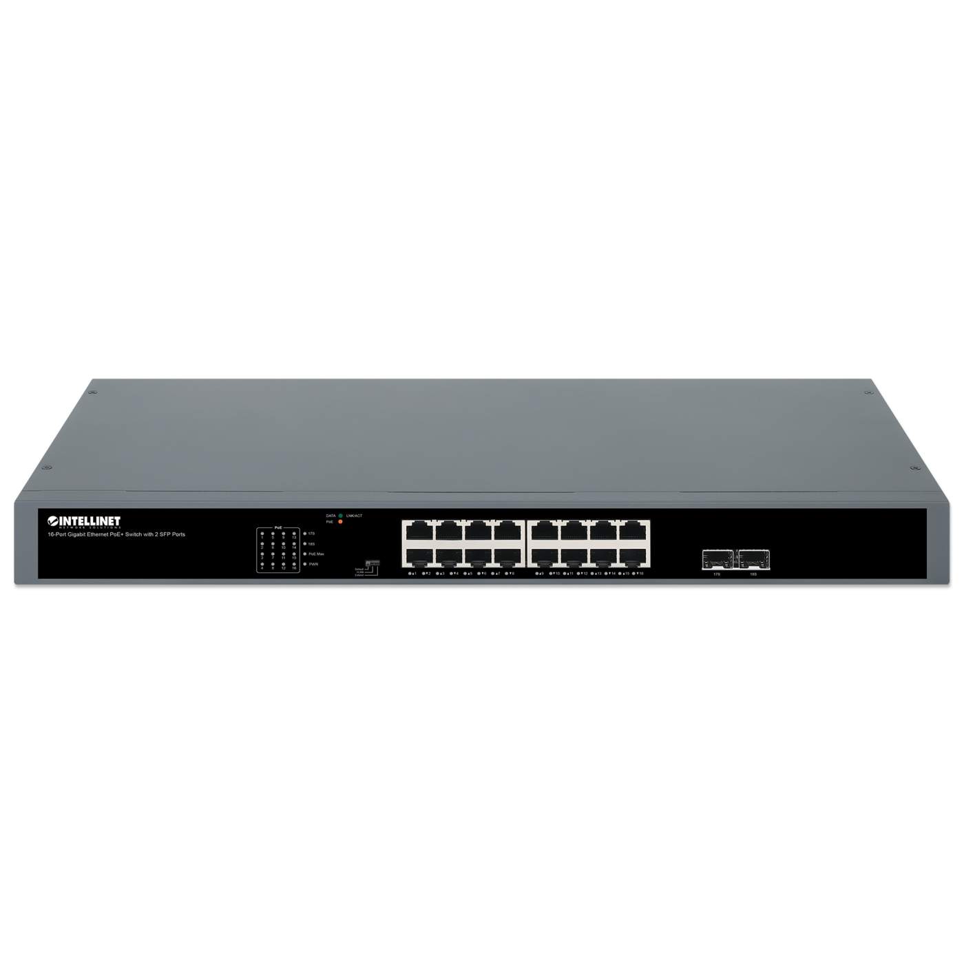 16-Port GbE PoE+ Switch w/ 2 SFP Ports 561983