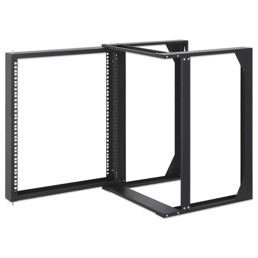 Wallmount OpenFrame Netw. Rack 12U Front-hinged SwingFrame