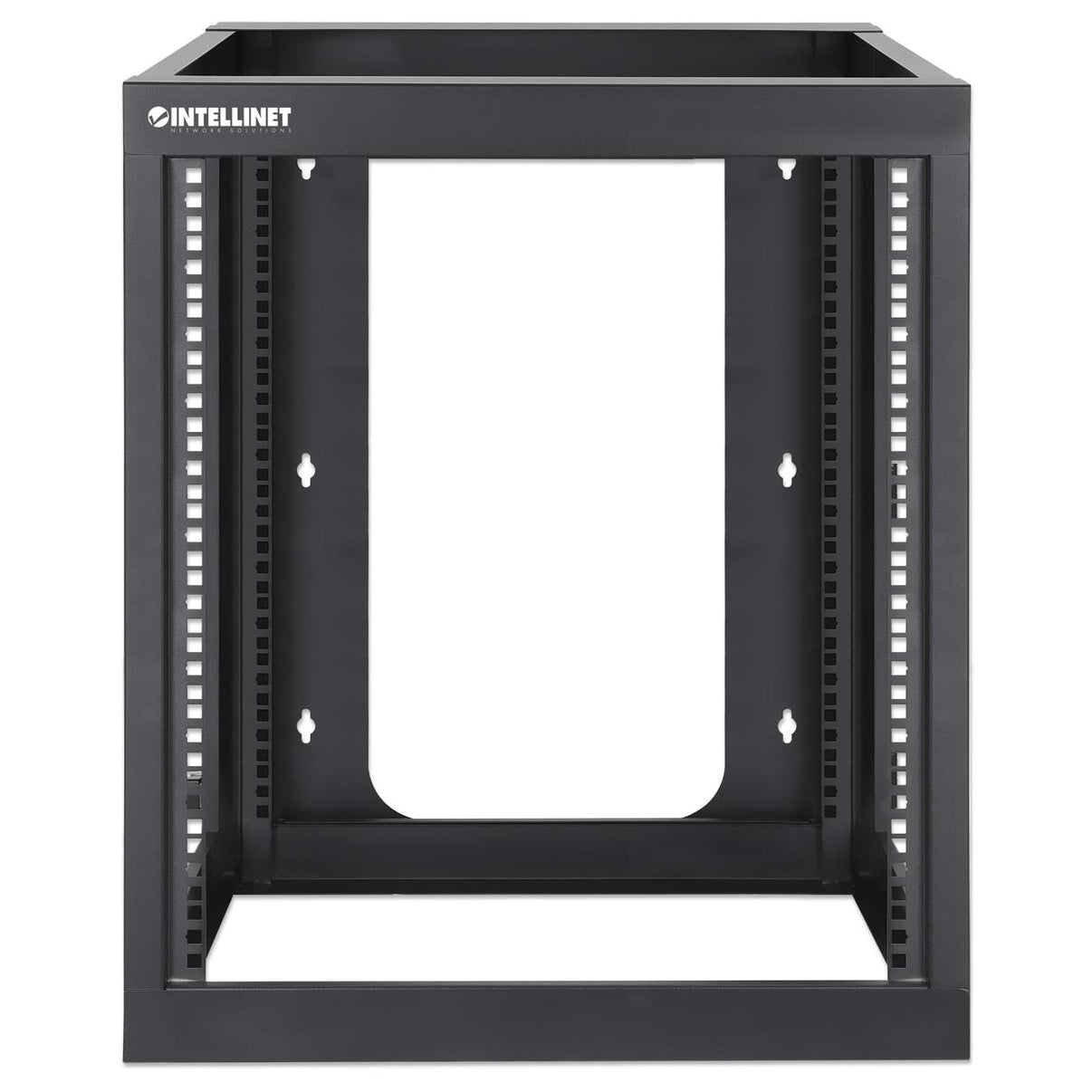 Wallmount OpenFrame Netw. Rack 12U Rear-hinged SwingFrame