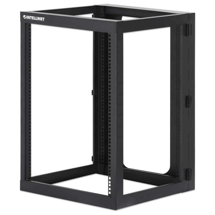 Wallmount OpenFrame Netw. Rack 15U Rear-hinged SwingFrame