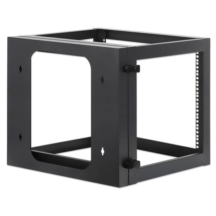 Wallmount OpenFrame Netw. Rack 9U Rear-hinged SwingFrame