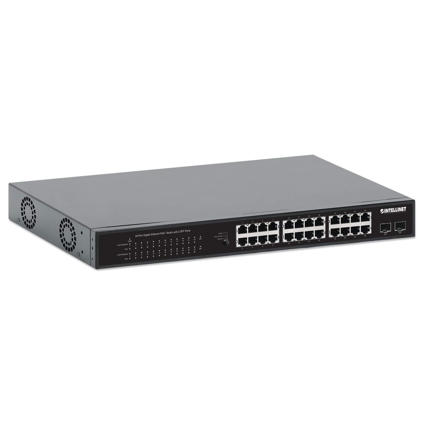 24-Port GbE PoE+ Switch w/ 2 SFP Ports 561891