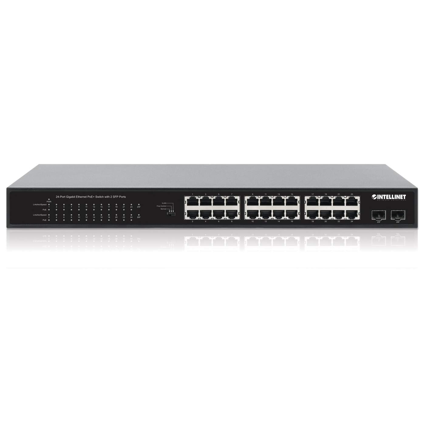 24-Port GbE PoE+ Switch w/ 2 SFP Ports 561891