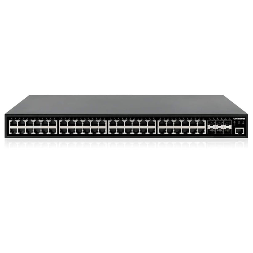 54-Port L2+ Fully Managed PoE+ Switch w/ 48 GbE Ports & 6 SFP+ Uplinks