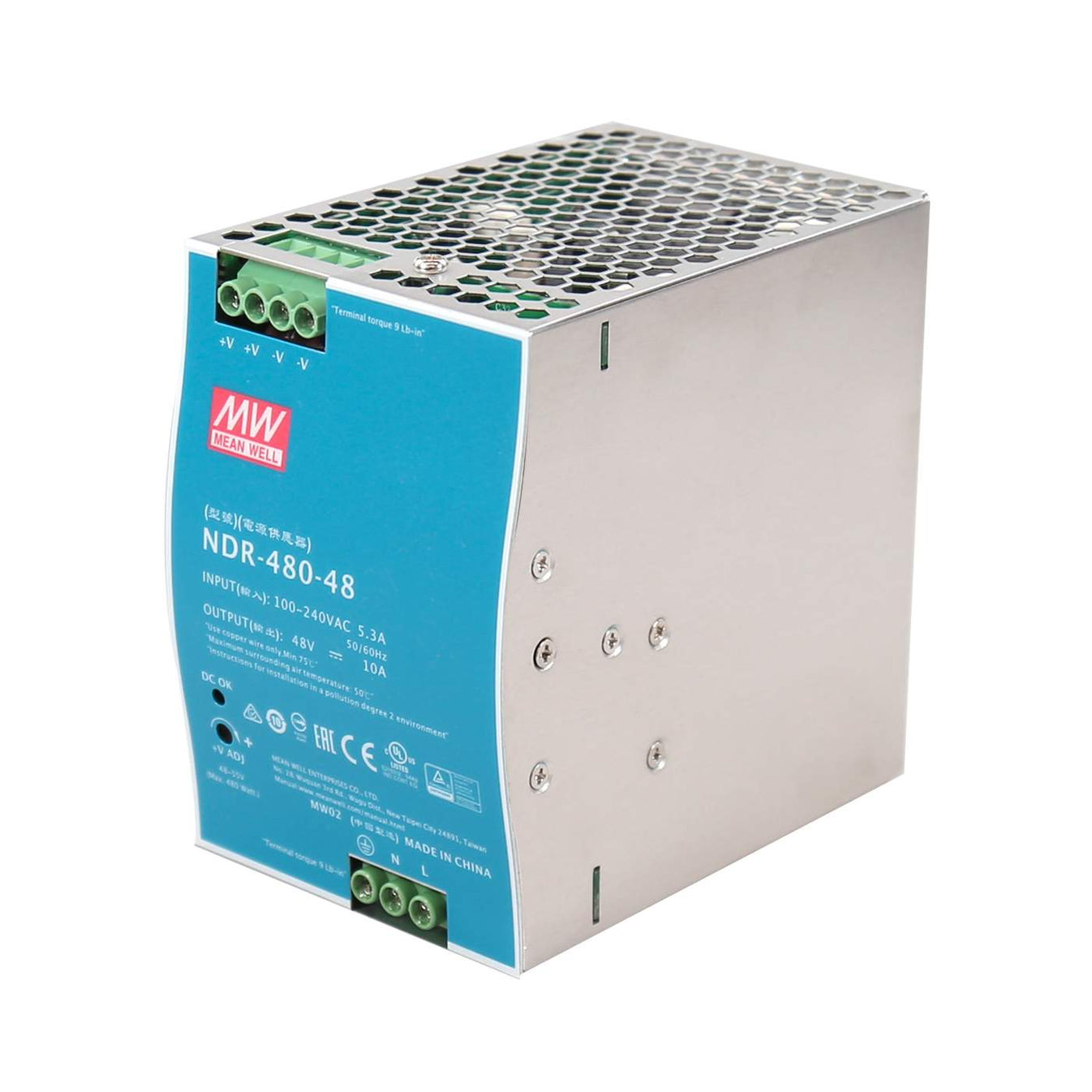 Industrial DIN-Rail Mount Power Supply Unit (PSU) 480 W